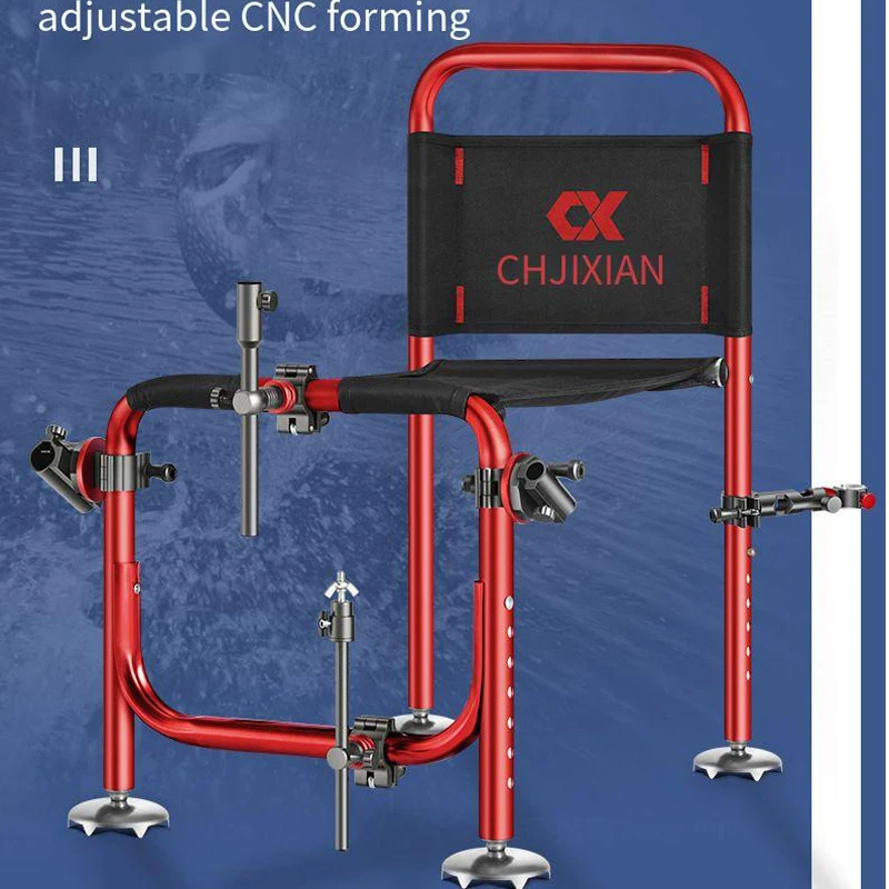 Fish-Guard-Holder-Practical-Aluminum-Alloy-Fishing-Chair-Fishing-Rod ...