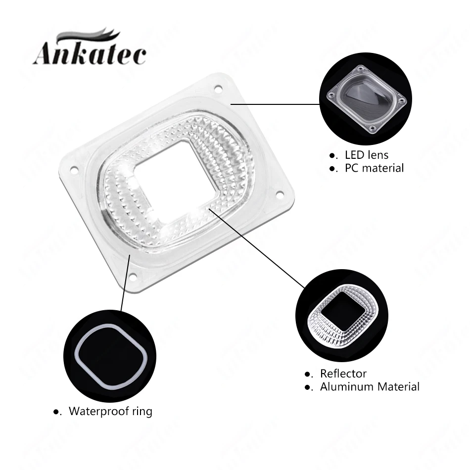 10Set-3-in-1-LED-Lens-Reflector-Waterproof-IP65-for-DIY-10W-20W-30W-50W ...