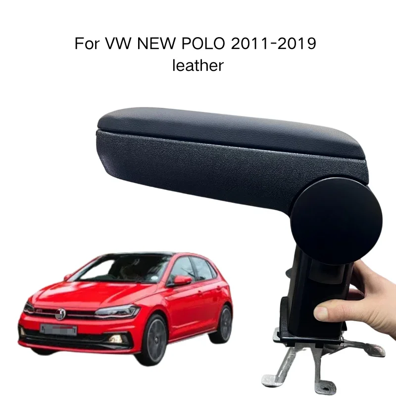 Armrest For VW NEW POLO 2011-2019 Leather Custom Fit Center Console ...