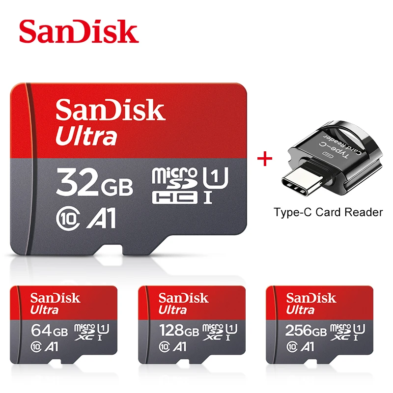 SanDisk-Mini-tarjeta-SD-100-Original-32G-microSDHC-256G-64G-128G ...