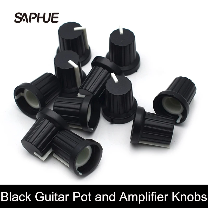 Black Guitar Pot And Amplifier Knobs Amp Volume Tone Control Speed ...