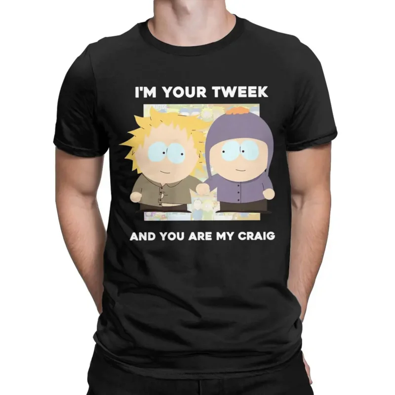 Southpark-Cartoon-Men-s-T-Shirts-Craig-and-Tweek-Leisure-Tee-Shirt ...