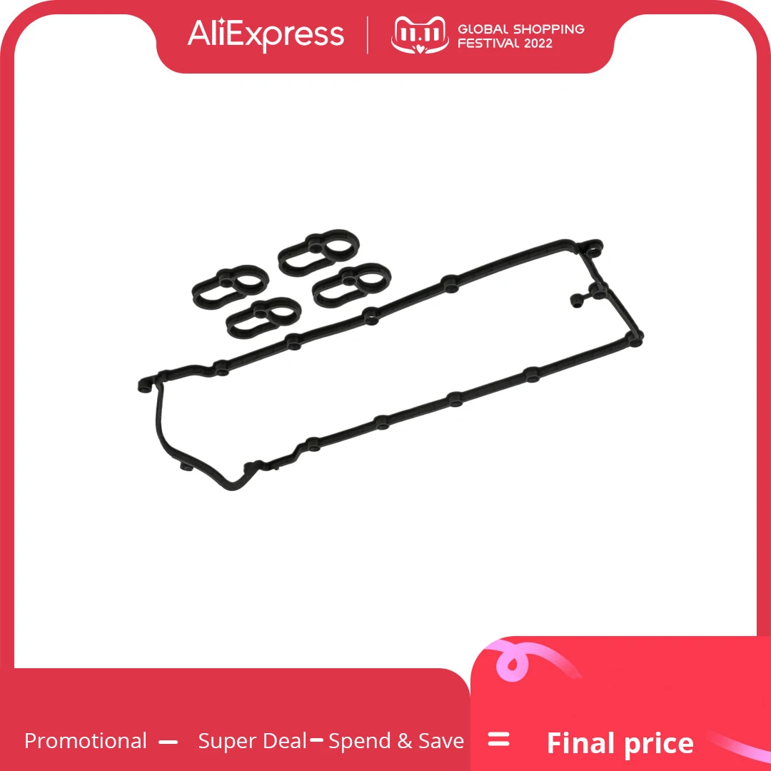 5.0L LR010789 LR014345(x4) Engine Valve Cover Left Gasket Set for Land ...