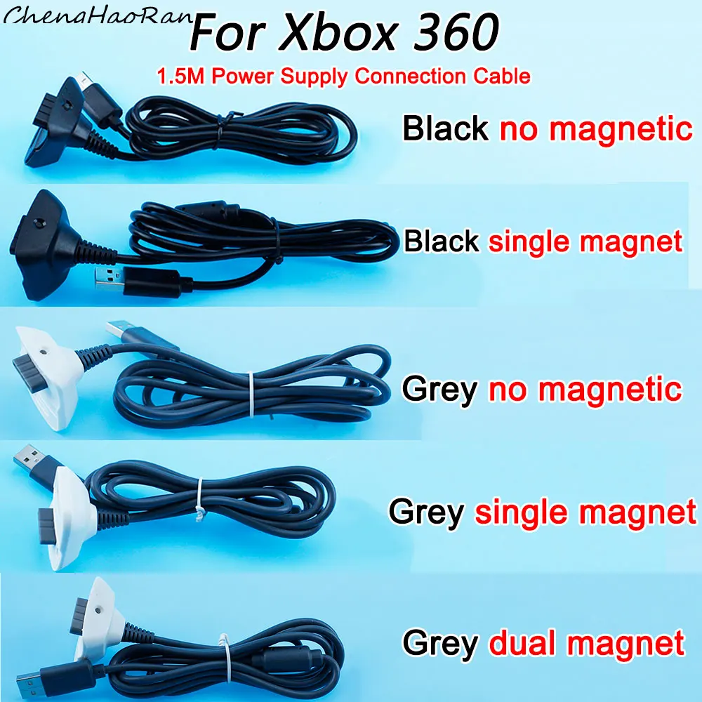 1PCS-1-5m-USB-Play-Charging-Charger-Cable-Cord-for-XBOX-360-Wireless ...
