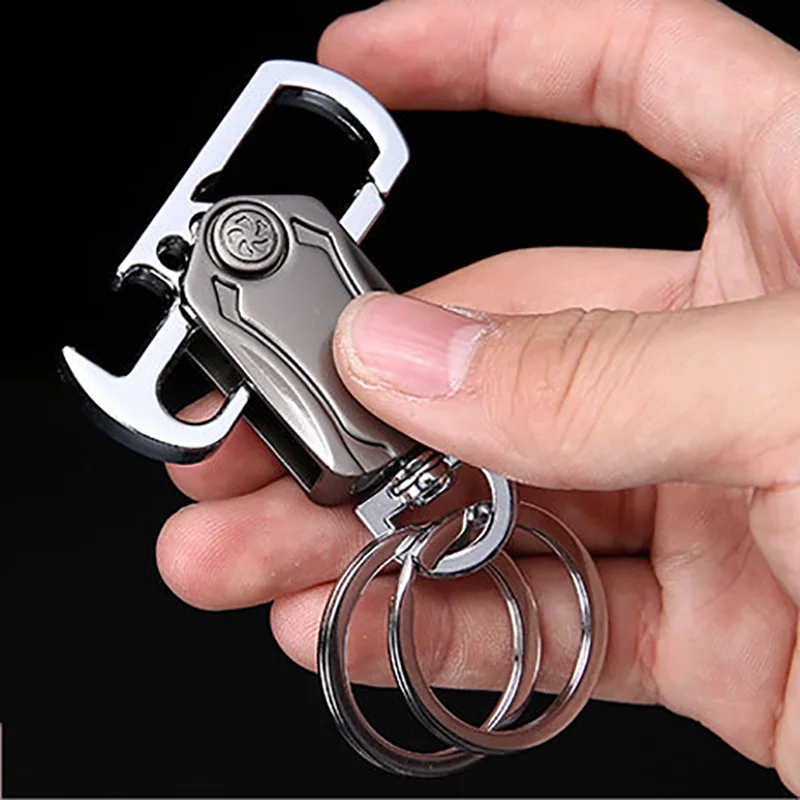 Multifunctional-Heavy-Duty-Keychain-Corkscrew-Cool-Keychain-360-Degree ...