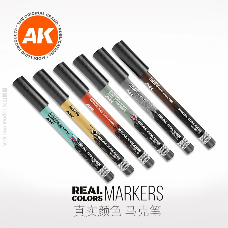 Spain AK Real Colors Markers Model Marker Real Color RCM001~ 034 ...