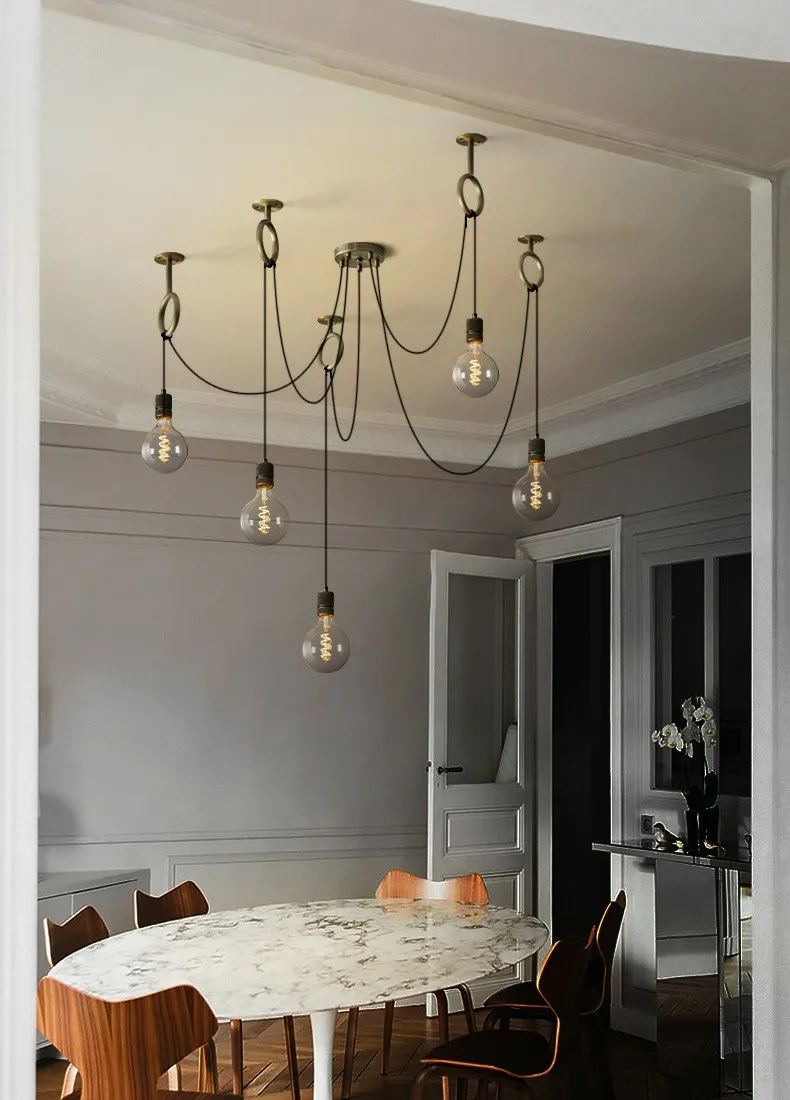 Lewor Industrial Spider Chandelier - Lewoer Lighting