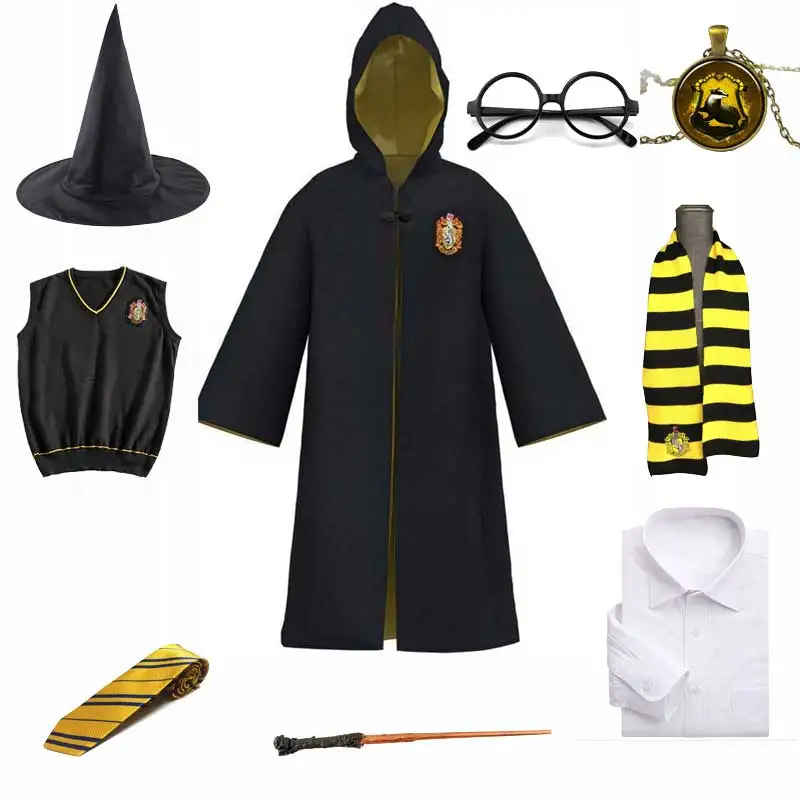 Uniforme escolar de bruja y mago para niños adultos, estilo Harris ...