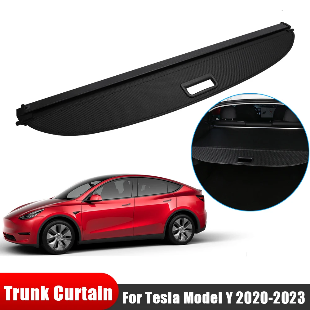Car-Trunk-Cargo-Cover-For-Tesla-Model-Y-2020-2023-Curtain-Rear-Boot ...