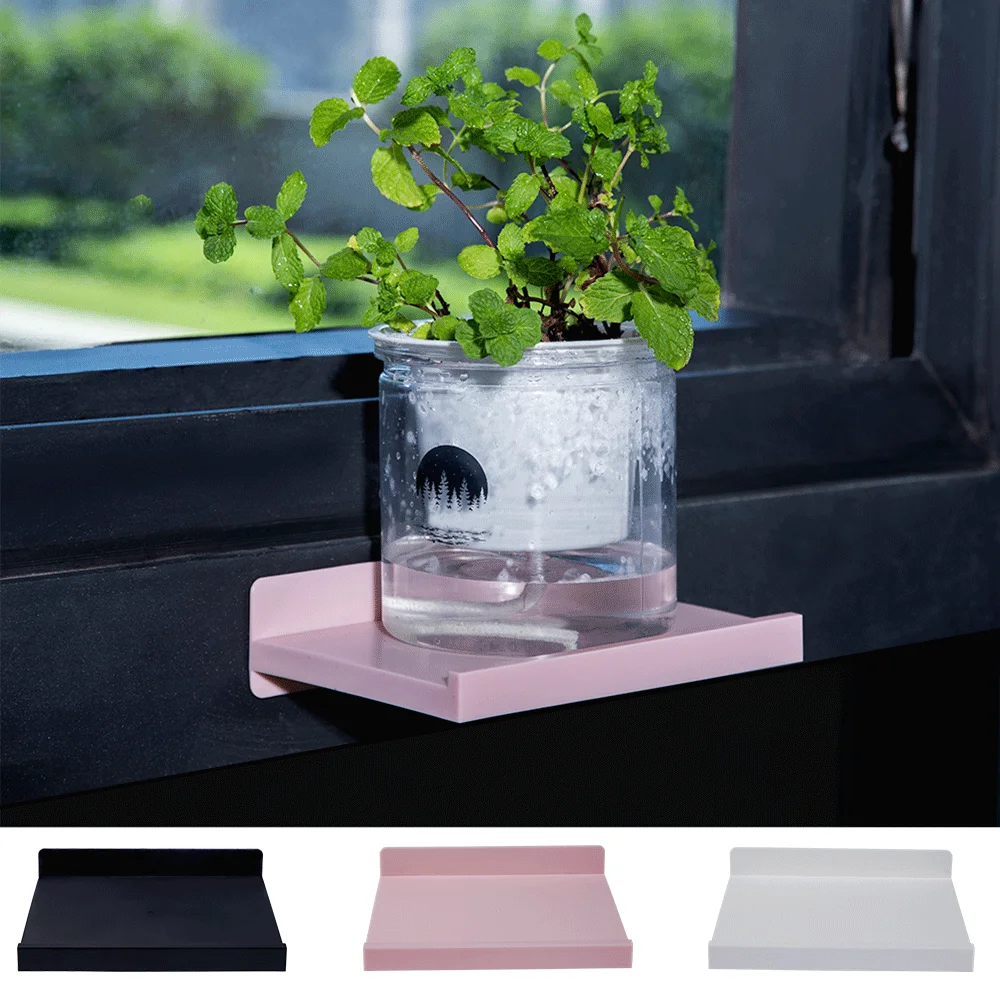 Punch-Free-Flower-Pot-Stand-Wall-Shelf-Home-Storage-Holder-Sundries ...