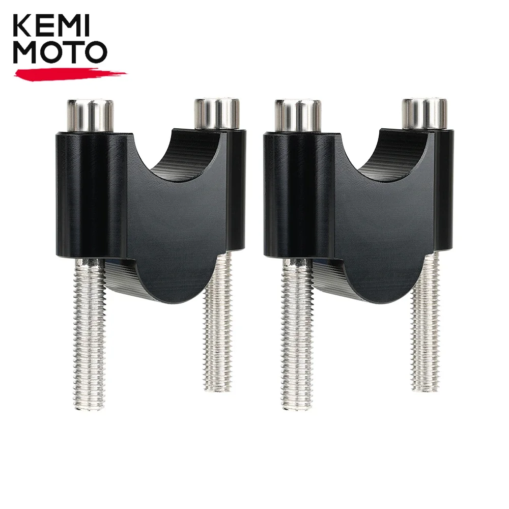 Motorcycle Handlebar Riser Bar Mount Handle Clamp Universal 28mm 1 1/8 ...