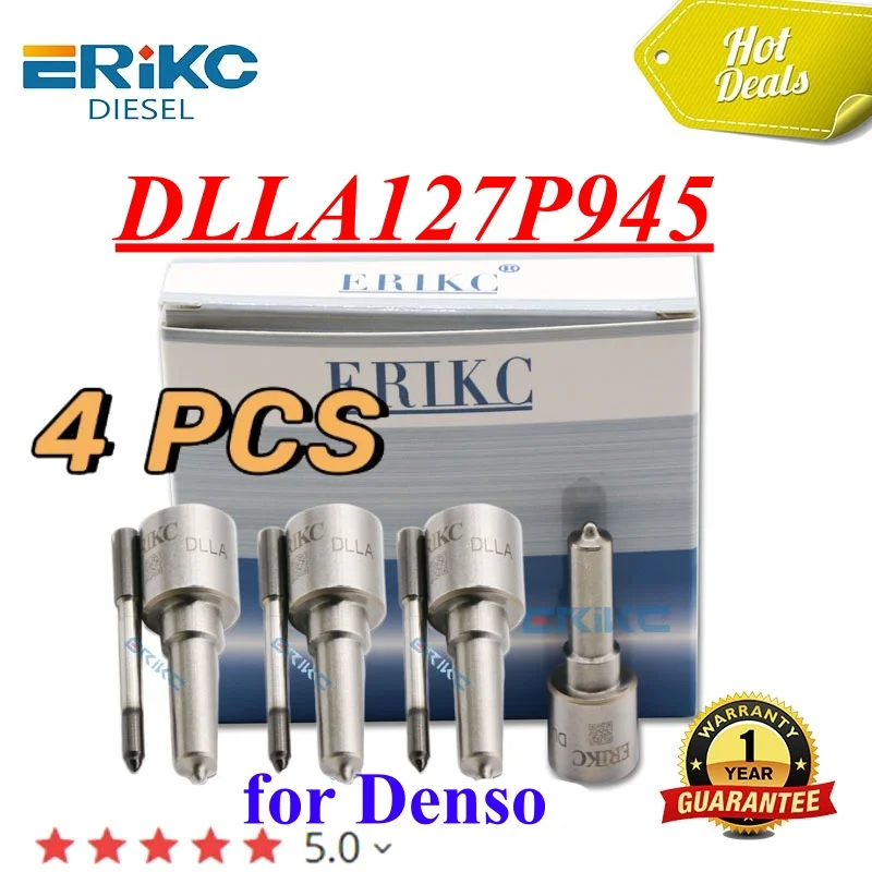 4PC 095000-6320 095000-6321 Injector Nozzle DLLA127P945 for JOHNDEERE ...