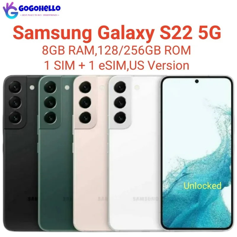 95-New-Original-Samsung-Galaxy-S22-5G-S901U1-6-1-RAM-8GB-ROM-128-256GB ...