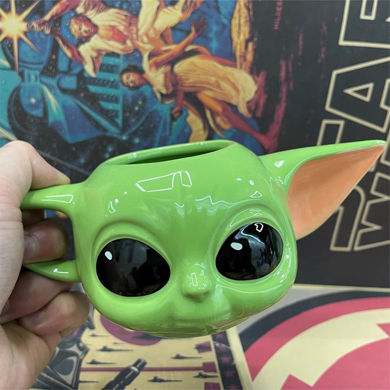 Disney-Movie-StarWars-Mando-Baby-Yoda-Grogu-Ceramics-Cup-Action-Figure ...