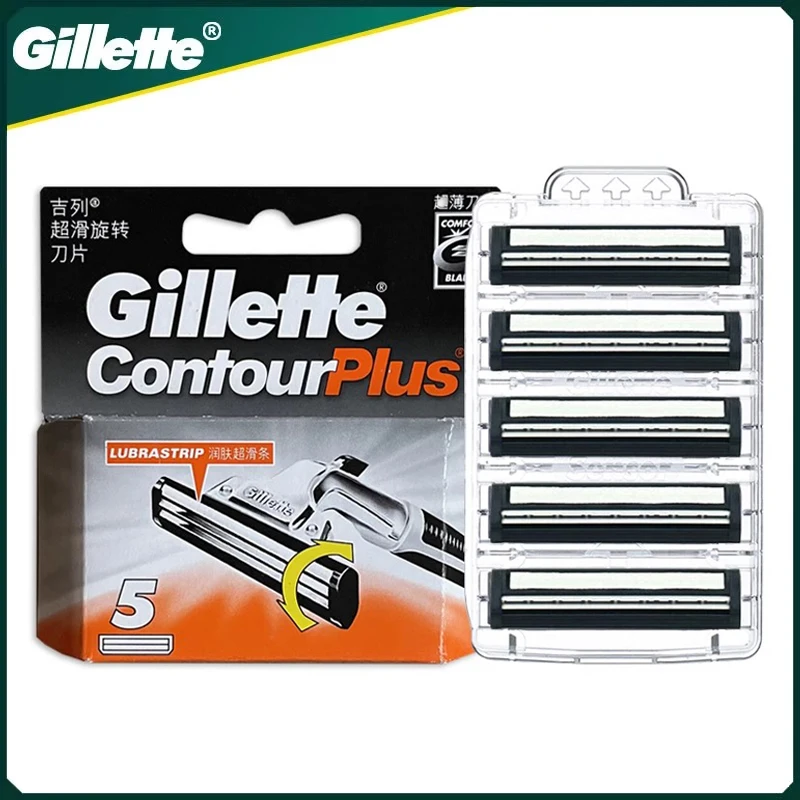 Gillette-Contour-Plus-Razor-Blade-Shaver-Head-with-Lubricating-Strip-5 ...
