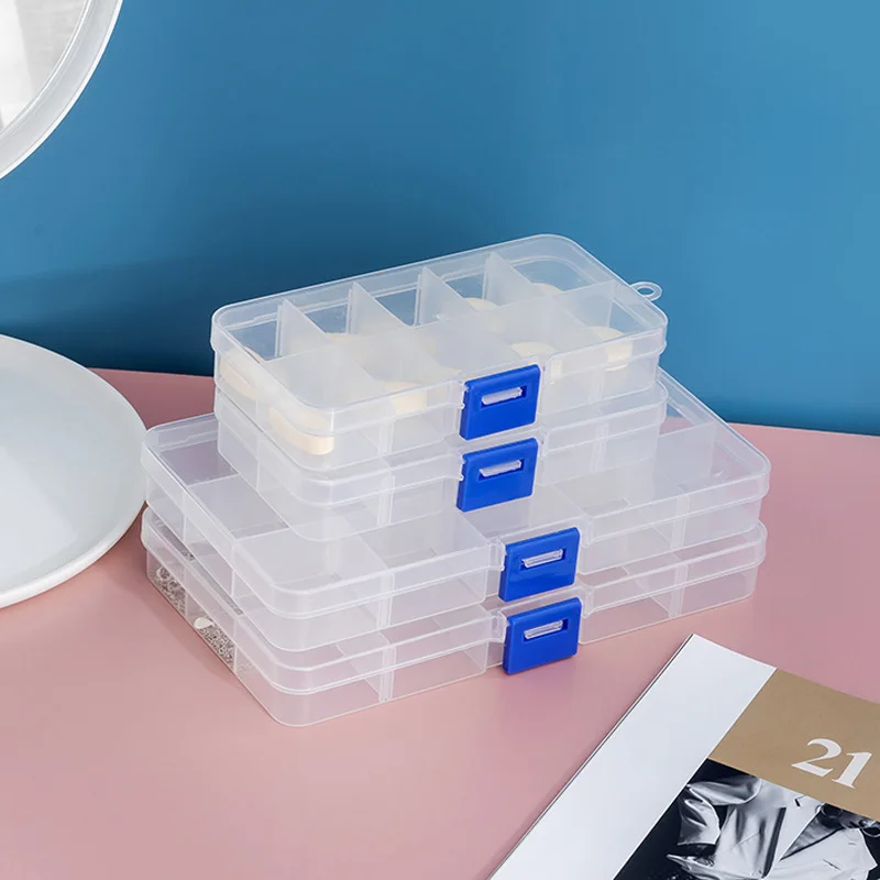 Multi Grid Transparent Storage Box Storage Box Jewelry Box Packing Box ...