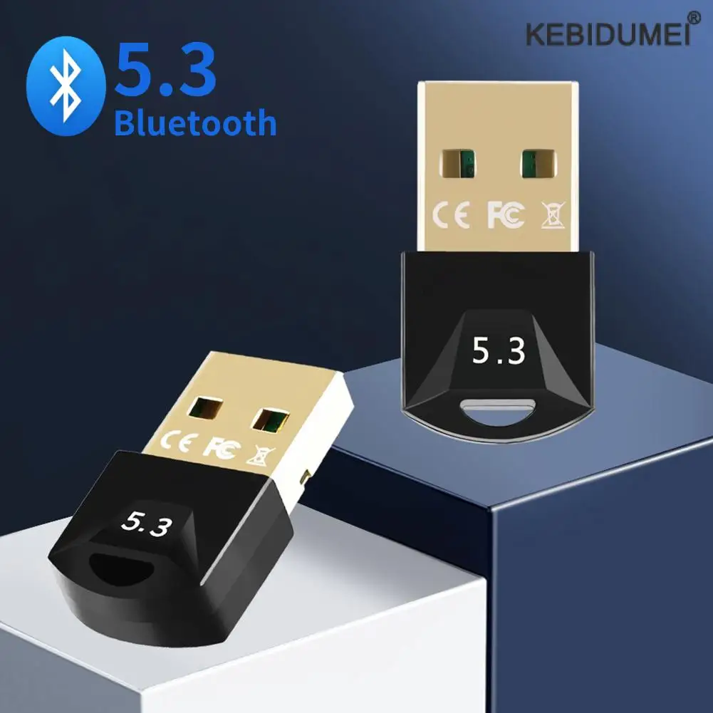 PC용 블루투스 어댑터, USB 블루투스 5.3 동글, 블루투스 5.0 수신기, 스피커 마우스 키보드 음악 오디오 송신기