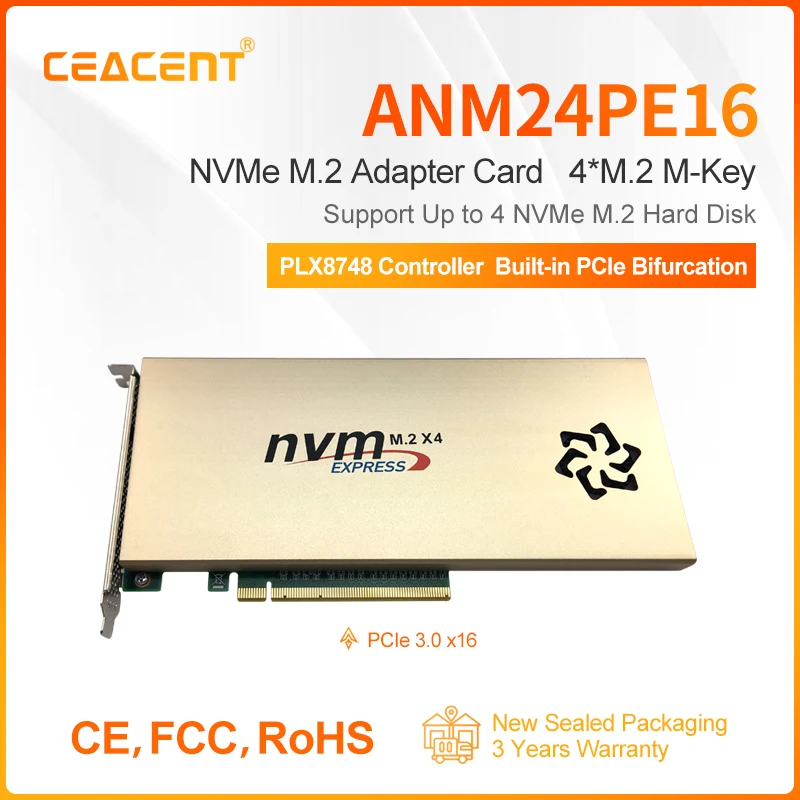 M-2-Key-SSD-Exp-Card-ANM24PE16-Quad-Port-PCIe3-0-X16-With-PLX8748 ...