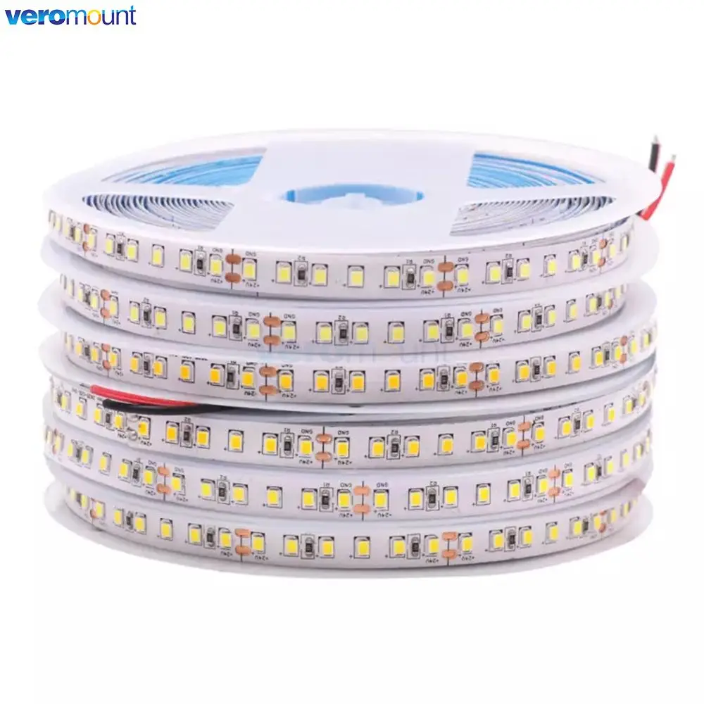 5m DC 12V 24V SMD 2835 LED Strip 120LEDs/m 600LEDs Tape Lamp Red Ice ...