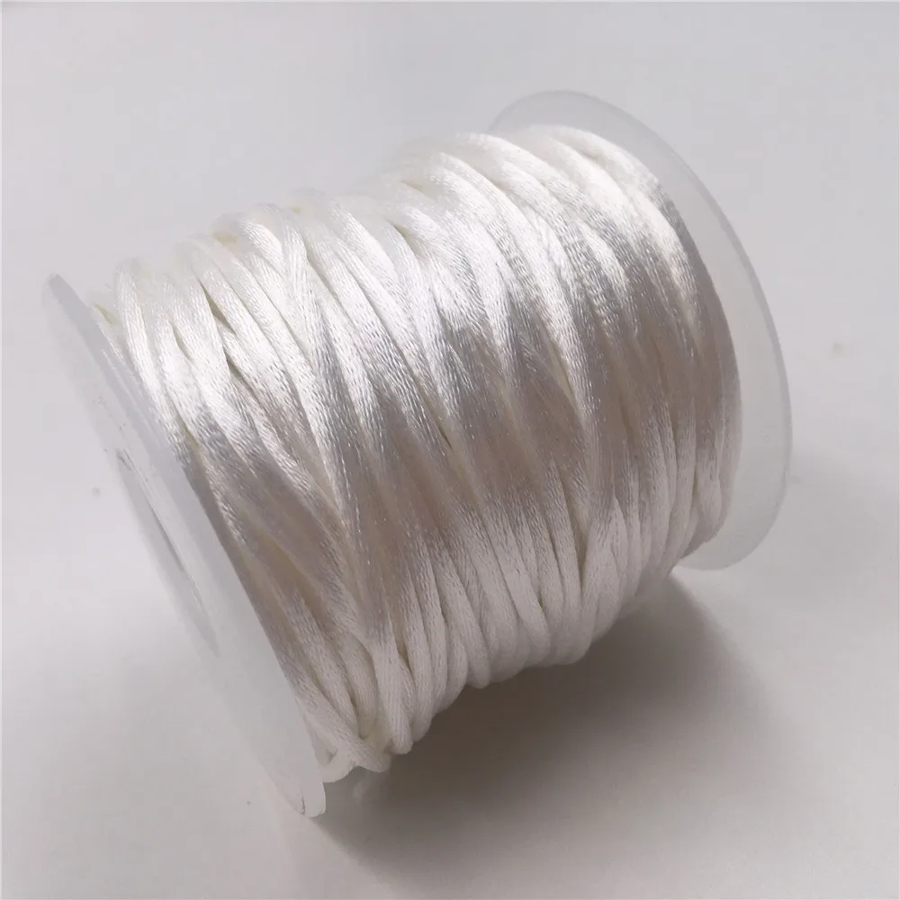 2mm-White-Rattail-Satin-Cord-Thread-Chinese-Knot-Macrame-Bracelet ...