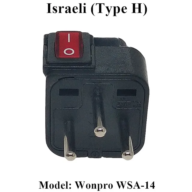 Wonpro Universal Travel Adapter For US UK AU EU Schuko China Power Plug Converter AC250V 10A-16A ...