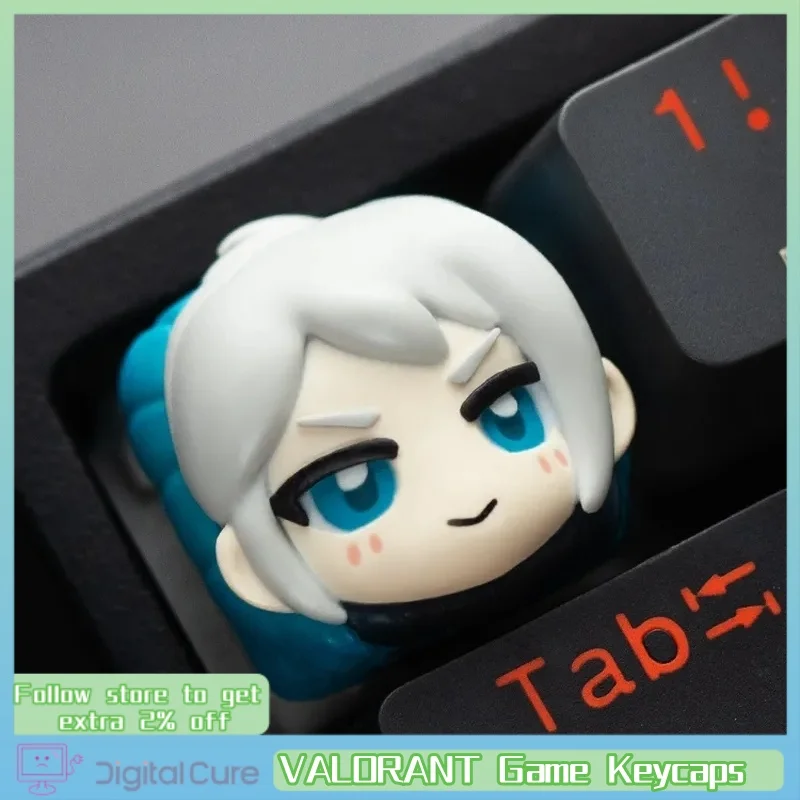Valorant-Game-Theme-Keycaps-Jett-Sage-Omen-Killjoy-Sentinel-Duelist ...