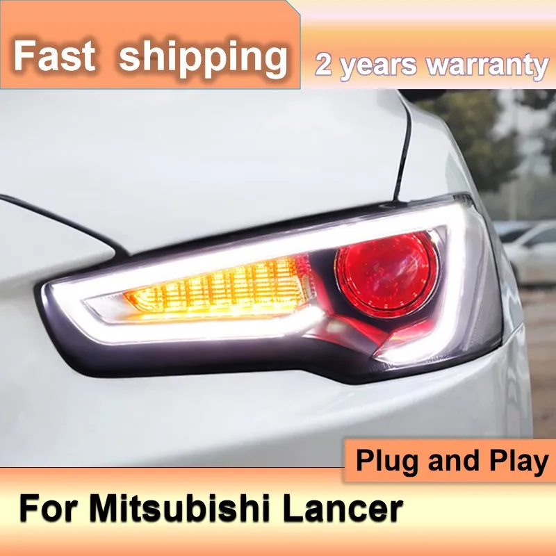 Car Accessories for Mitsubishi Lancer Headlamps 2008-2018 Lancer ...