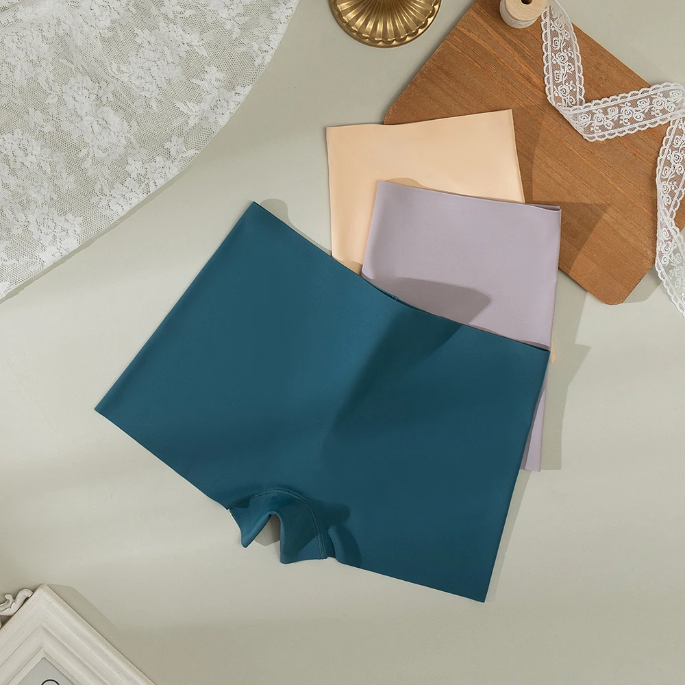 Solid-Women-s-Simple-Panties-Short-Ice-Silk-Female-Boyshorts-Skin ...