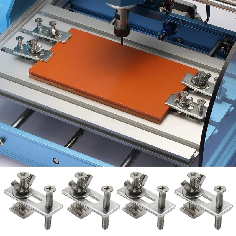 M6-T-track-Hold-Down-Clamp-4x-Clamping-Blocks-Press-Plate-for-3018 ...