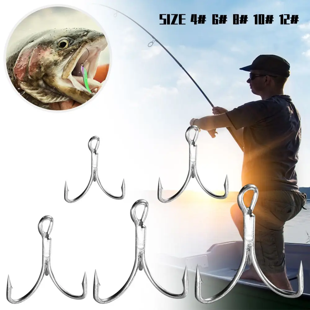 30Pcs-Ahite-Nickel-Super-Sharp-Fishhooks-Treble-Fishing-Hooks-High ...