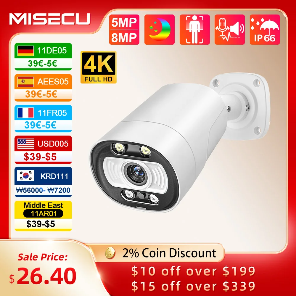 MISECU-Cam-ra-de-surveillance-ext-rieure-POE-HD-8MP-5MP-4K-avec-IA-syst ...