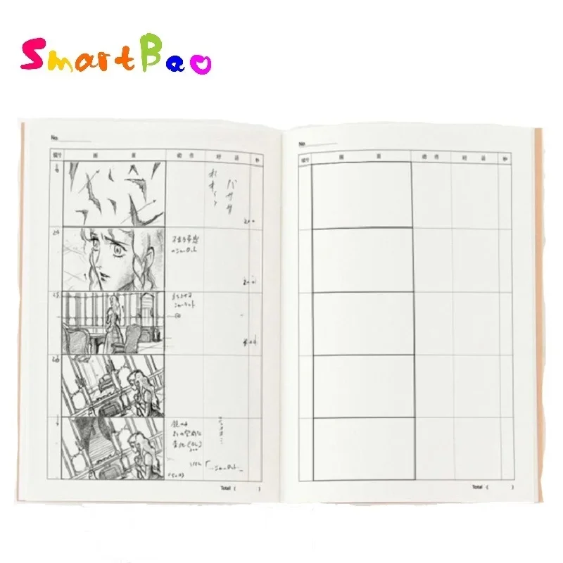 A4-Professional-Animation-Storyboard-Template-Sketchbook-Notebook-for ...