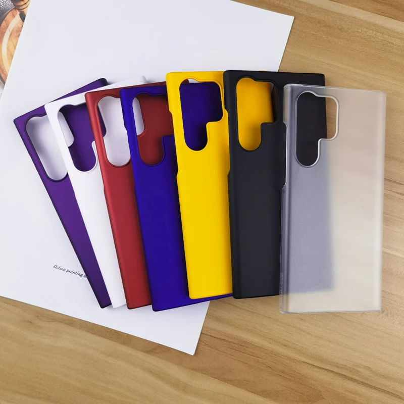 Simples ultra fino fosco caso de telefone duro para samsung galaxy s23 ...