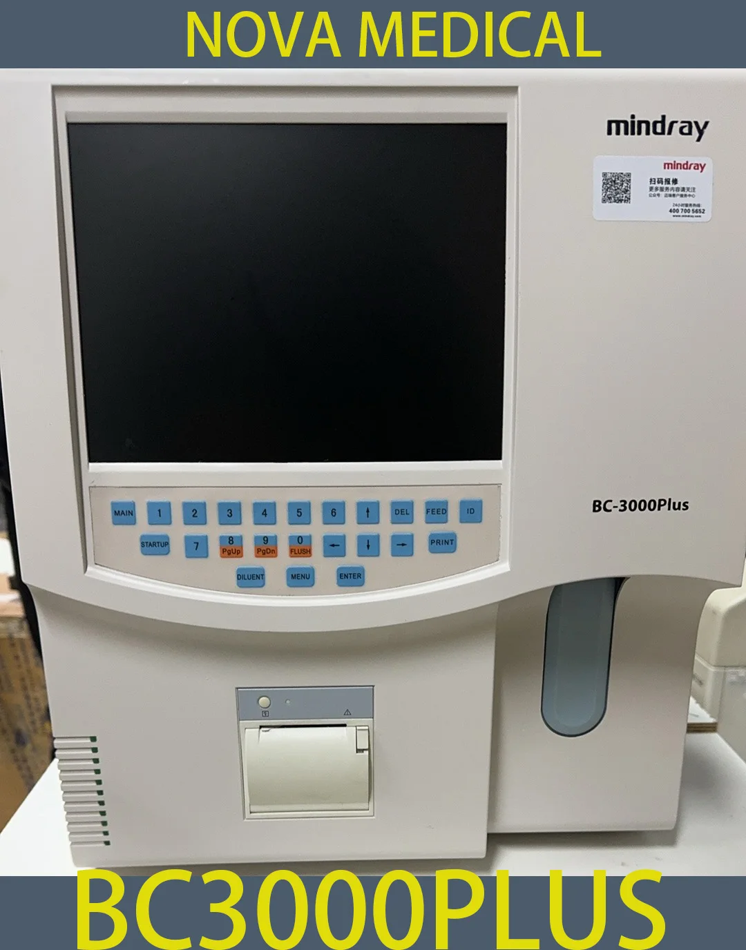 Used-Good-Condition-Mindray-BC-3000PLUS-3-Part-Hematology-Analyzer-BC ...