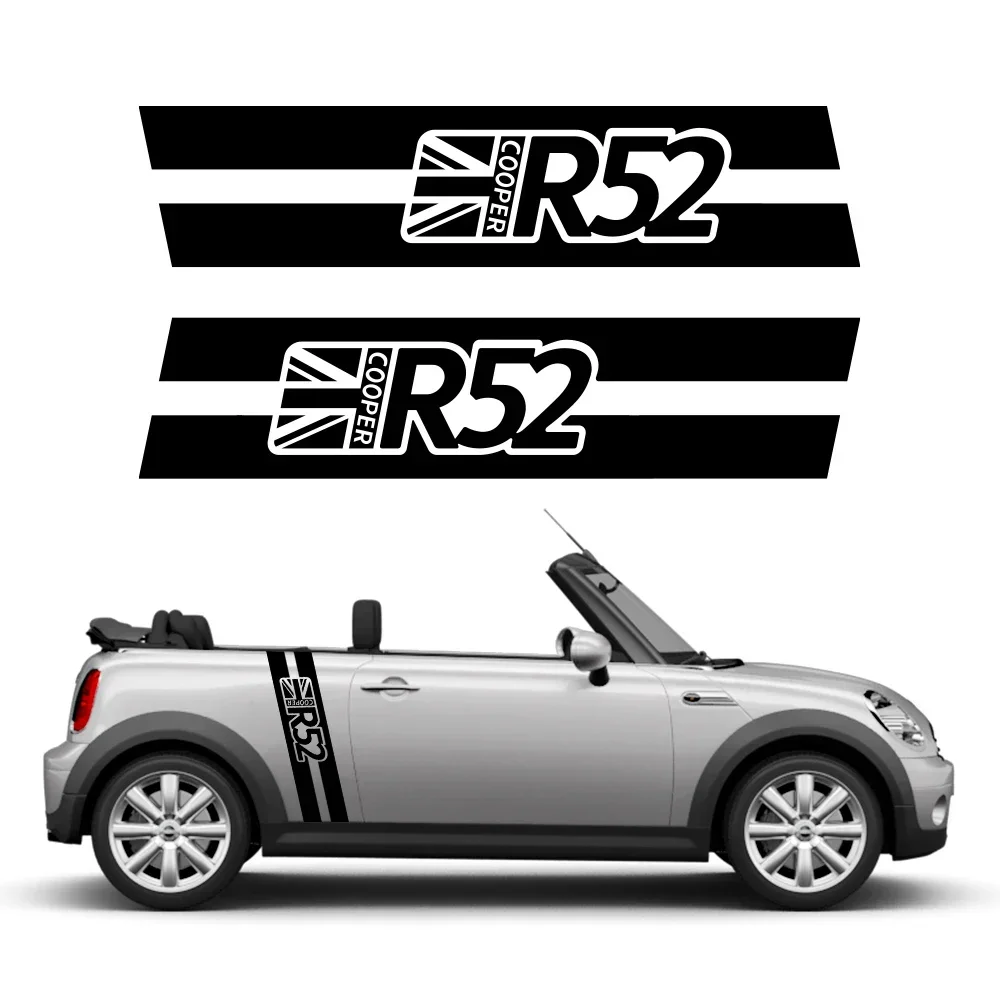 Car Door Side Sticker For MINI John Cooper S JCW R52 Convertible Works ...