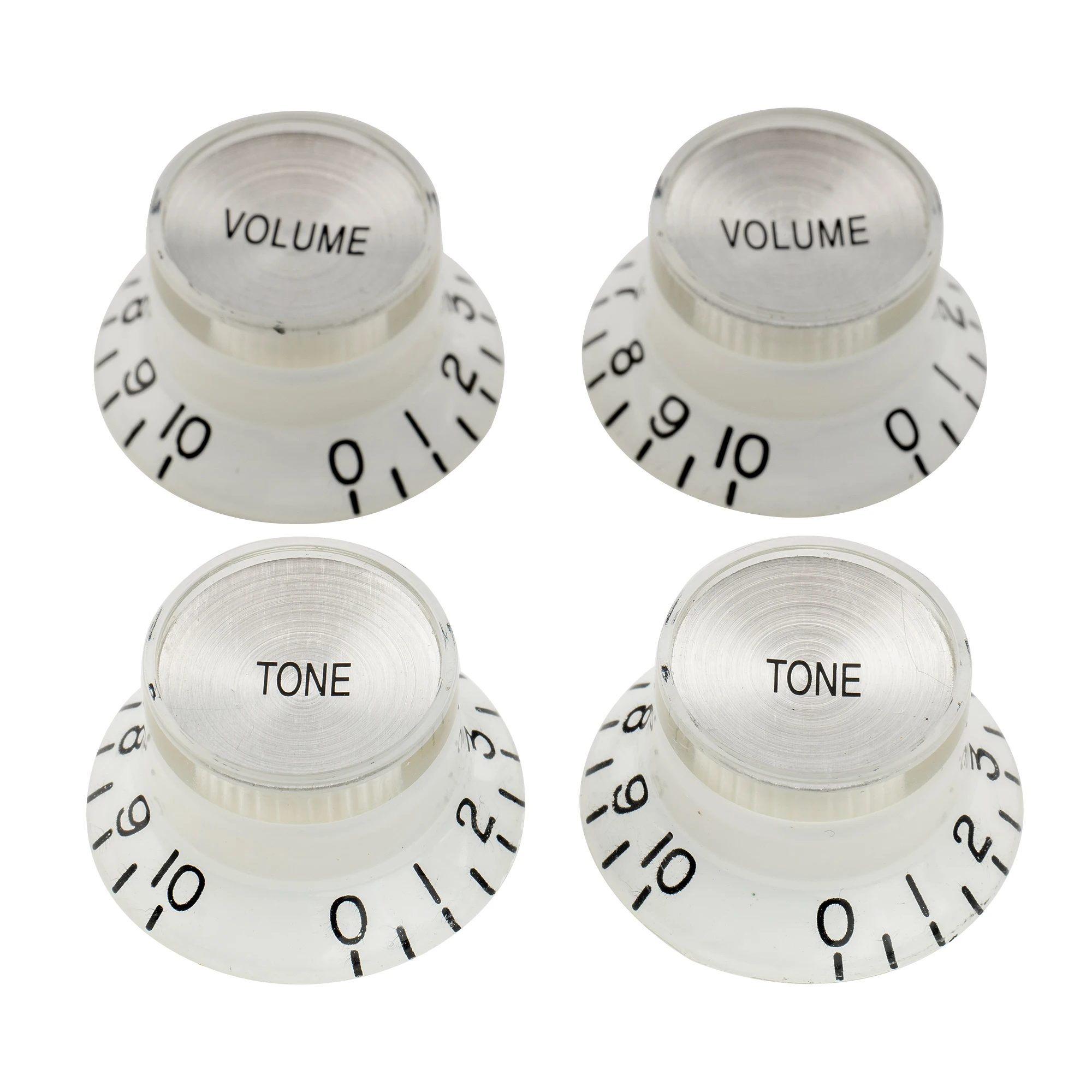Musiclily-Pro-Inch-Size-Fine-24-Spline-Top-Hat-Bell-Knobs-Tone-Volume ...