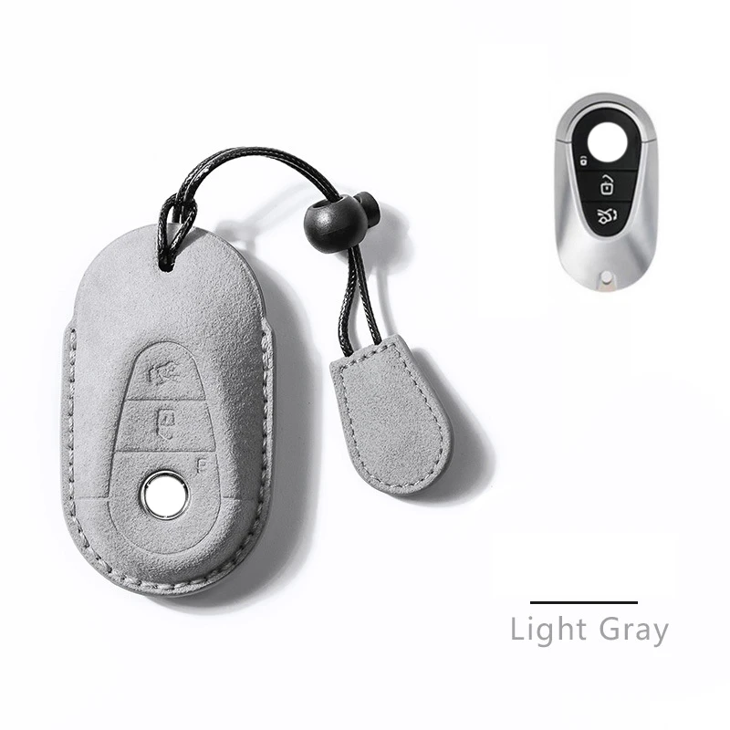 Leather Car Key Case For Mercedes Benz A C E S G Class GLC CLE CLA GLB ...