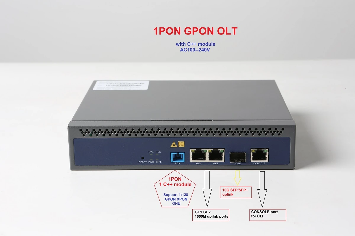 GPON OLT 1:128 compatible con GPON XPON ONU WEB SNMP CLI HA7301GS HIOSO, 1 puerto| | - AliExpress