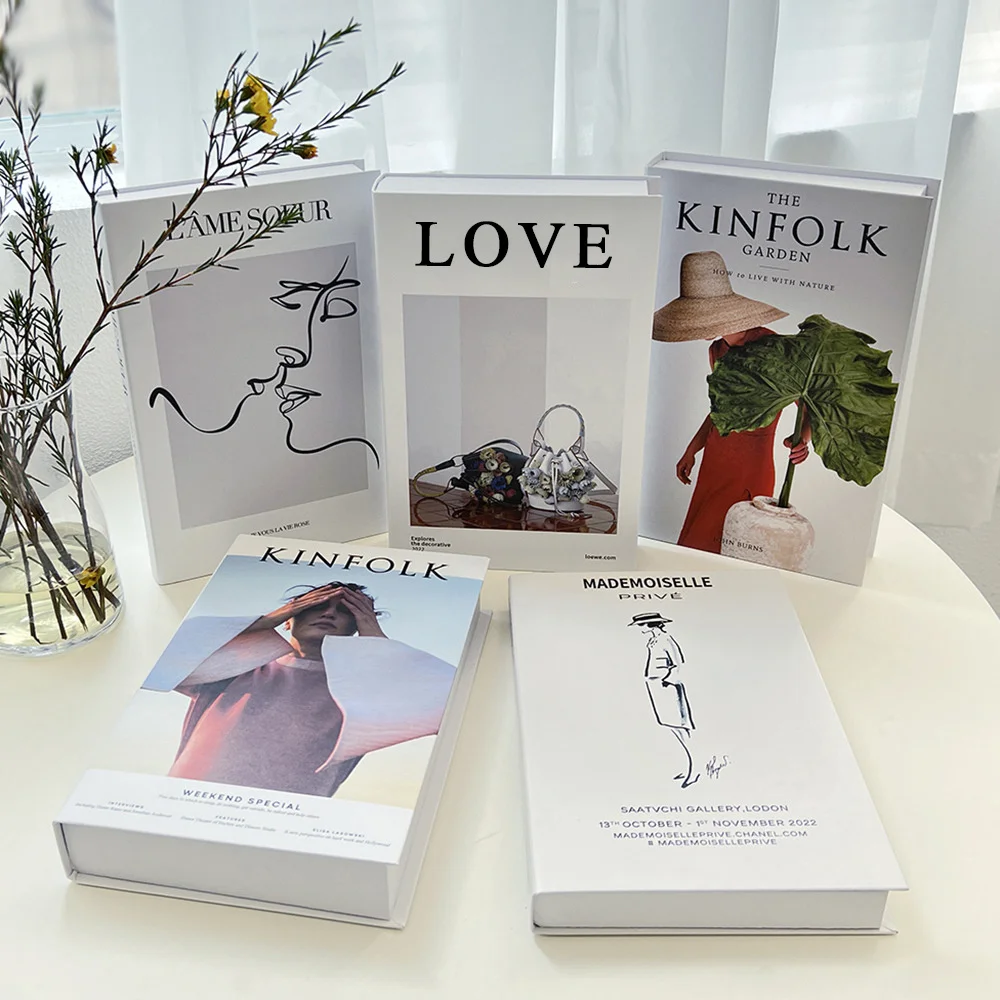 Moderne-Mode-Nepboeken-Voor-Decoratie-Luxe-Decoratief-Boek-Woonkamer ...
