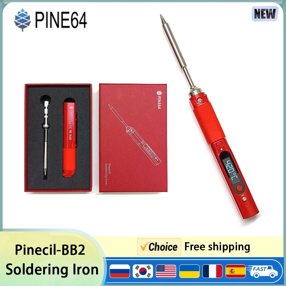 Pine64-Smart-Soldering-Iron-Red-Pinecil-BB2-V1-CN-65W-Portable ...