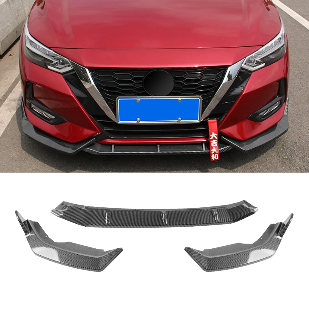 Front Bumper Spoiler Lip Lower Body Kit Diffuser Splitter Tuning Guard ...