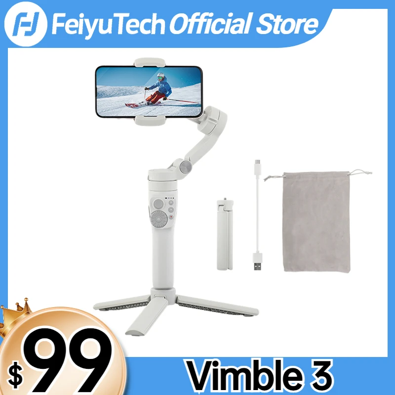 FeiyuTech Feiyu Vimble 3 Built In Extension Rod 3 Axis Handheld Gimbal ...