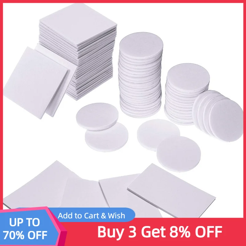 Double Side Adhesive Foam Tape Round | Double Sided Adhesive Pads ...