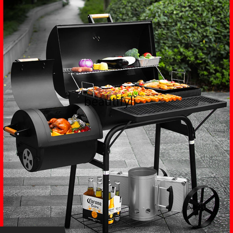 American-Braised-Oven-Home-Barbecue-Grill-Courtyard-Villa-Barbecue-Oven ...