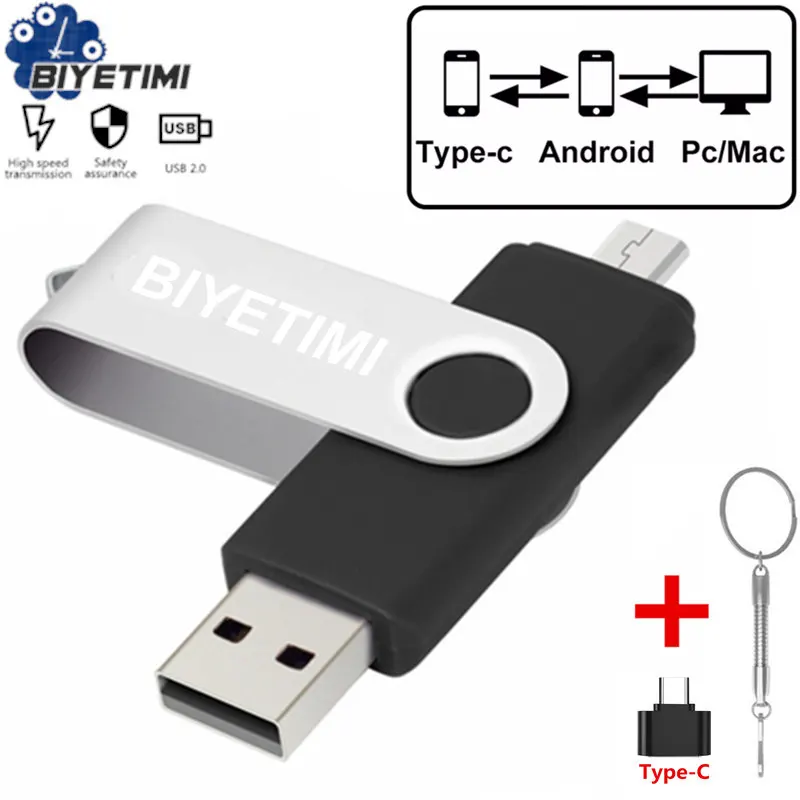 Biyetimi-USB-Flash-Drive-128GB-Real-Capacity-Corlor-Convenient-OTG-8GB ...