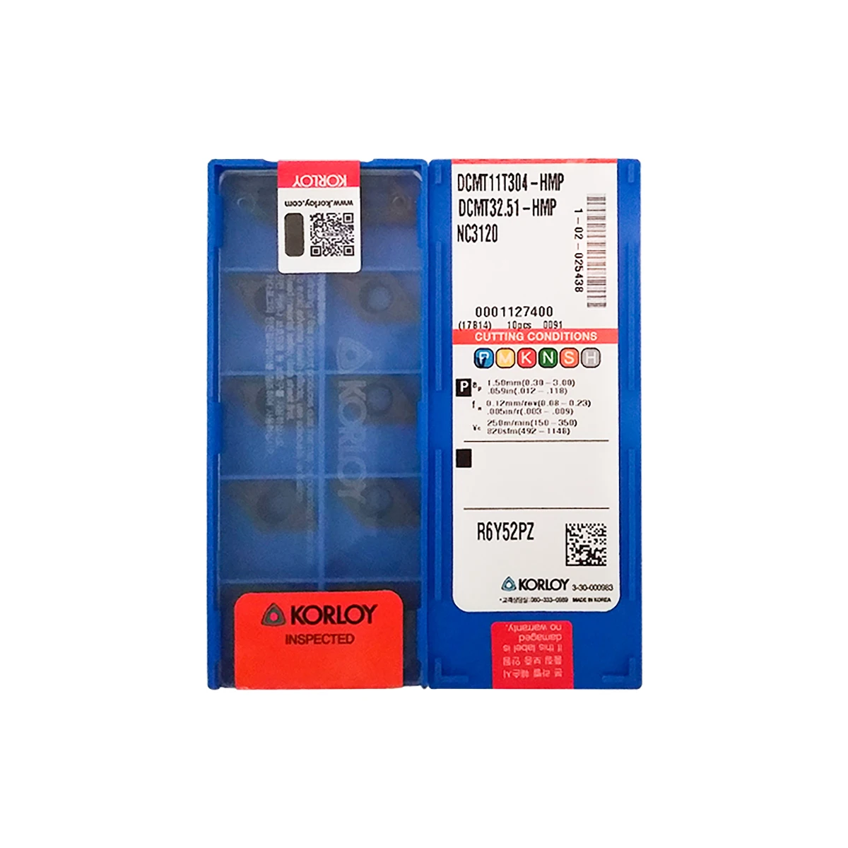 KORLOY-100-orijinal-DCMT-DCMT070202-DCMT070204-DCMT11T302-DCMT11T304-DCMT11T308-HMP-PC9030 ...