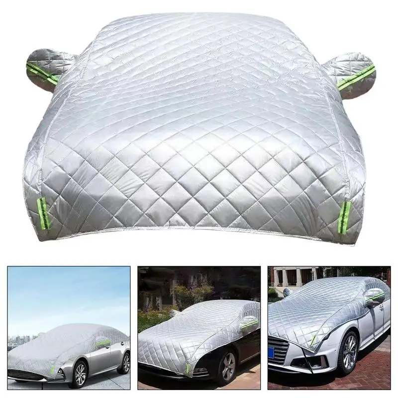 Thickened-Cotton-Car-Cover-Half-Sunshade-Heat-Insulation-Anti-ice ...