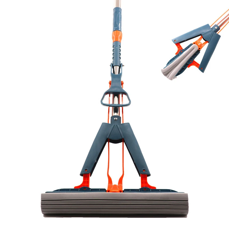 Free Shipping Squeeze Floor Trapezers Mop Magic Collodion Telescopic ...