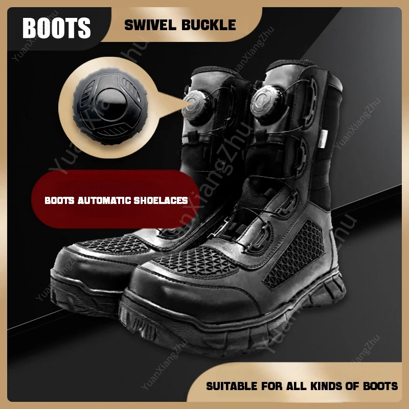1Pair-Boots-Automatic-Shoelaces-Quality-Large-Swivel-Buckle-Laces ...