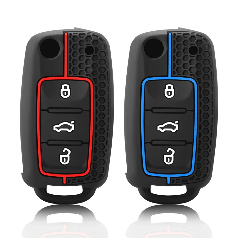 New Style Silicone Car Key Cover For Volkswagen VW Polo Golf Passat ...